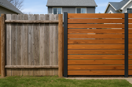 Modern Wood Fence Design Ideas in Denver | Top Rail Fence
